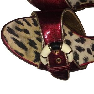 Roberto Cavalli | Shoes | Roberto Cavalli Red Patent Leather Shoes Size ...